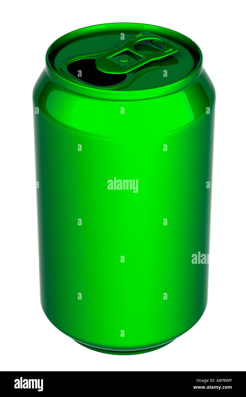 Green Tin can Stock Photo - Alamy