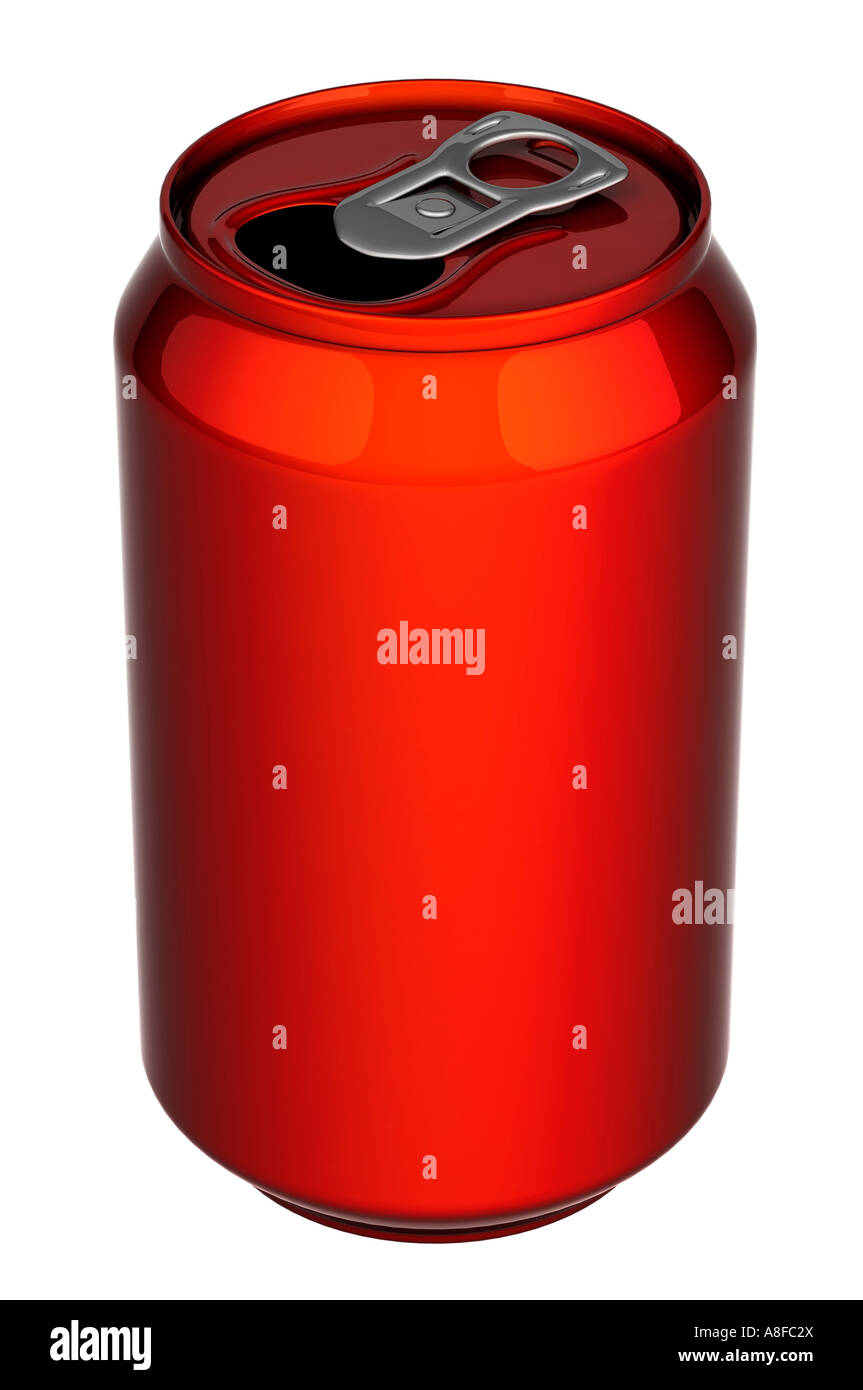 Red Tin can Stock Photo - Alamy