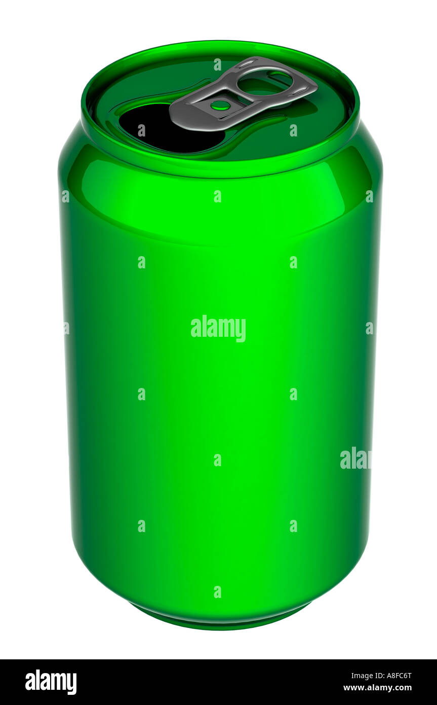 Green Tin can Stock Photo - Alamy