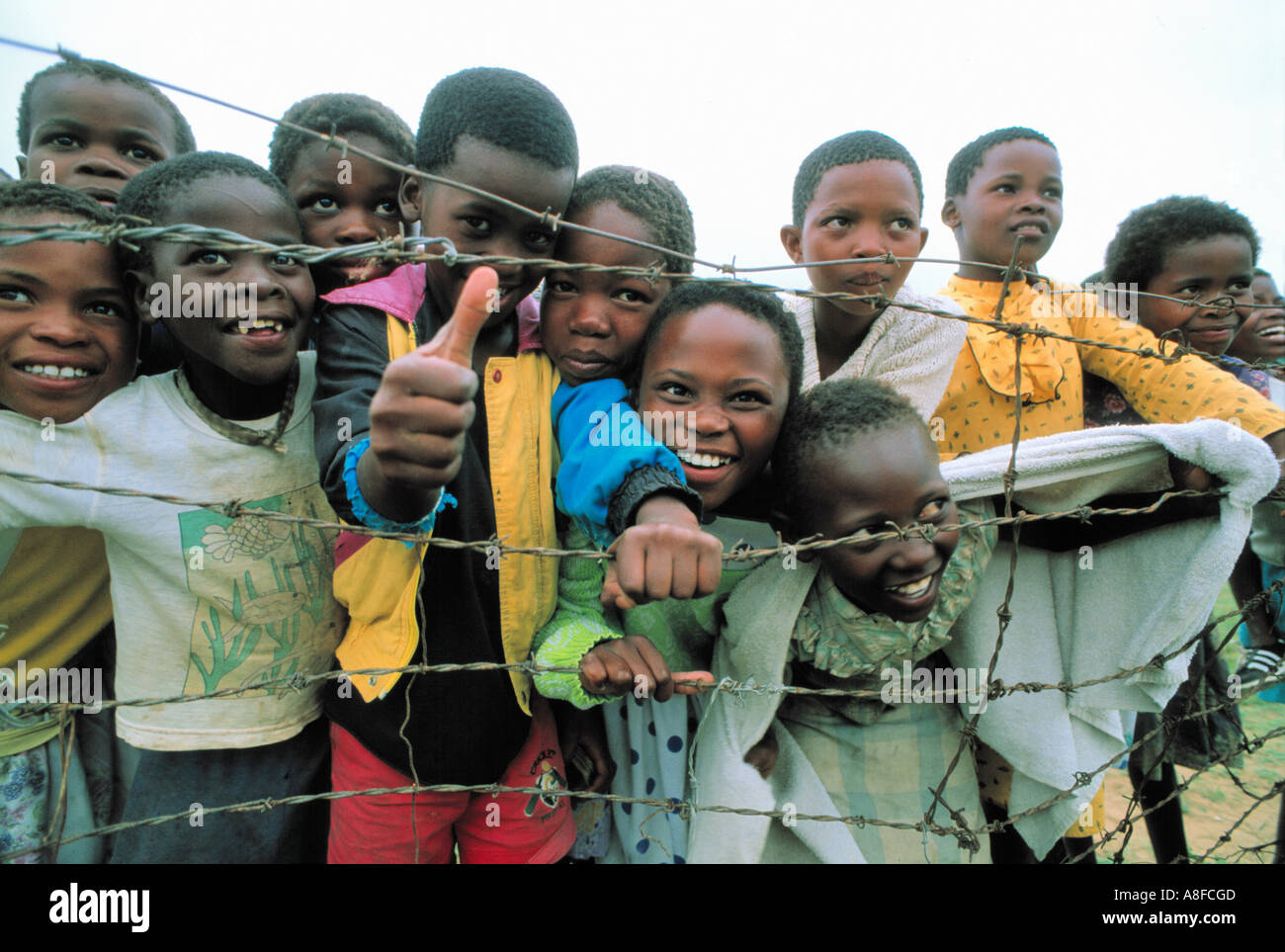 Boy behind barbed wire hi-res stock photography and images - Alamy