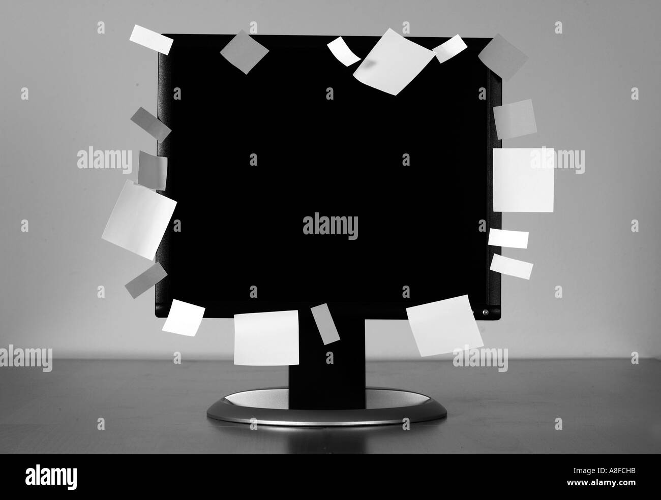 Many computer screens Black and White Stock Photos & Images - Alamy