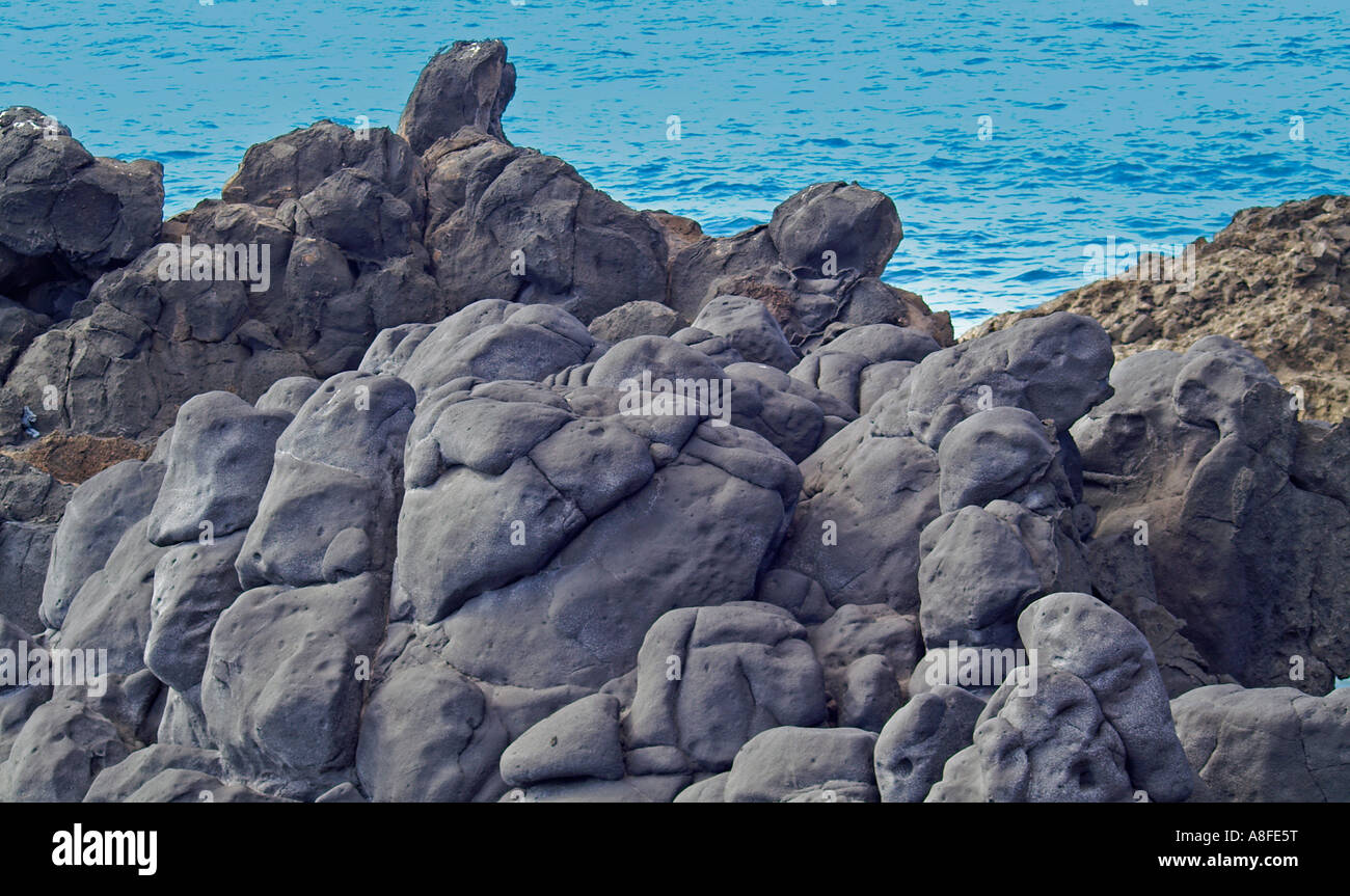 Different lava rock stone torrent of lava Unterschiedliches Lavagestein ...