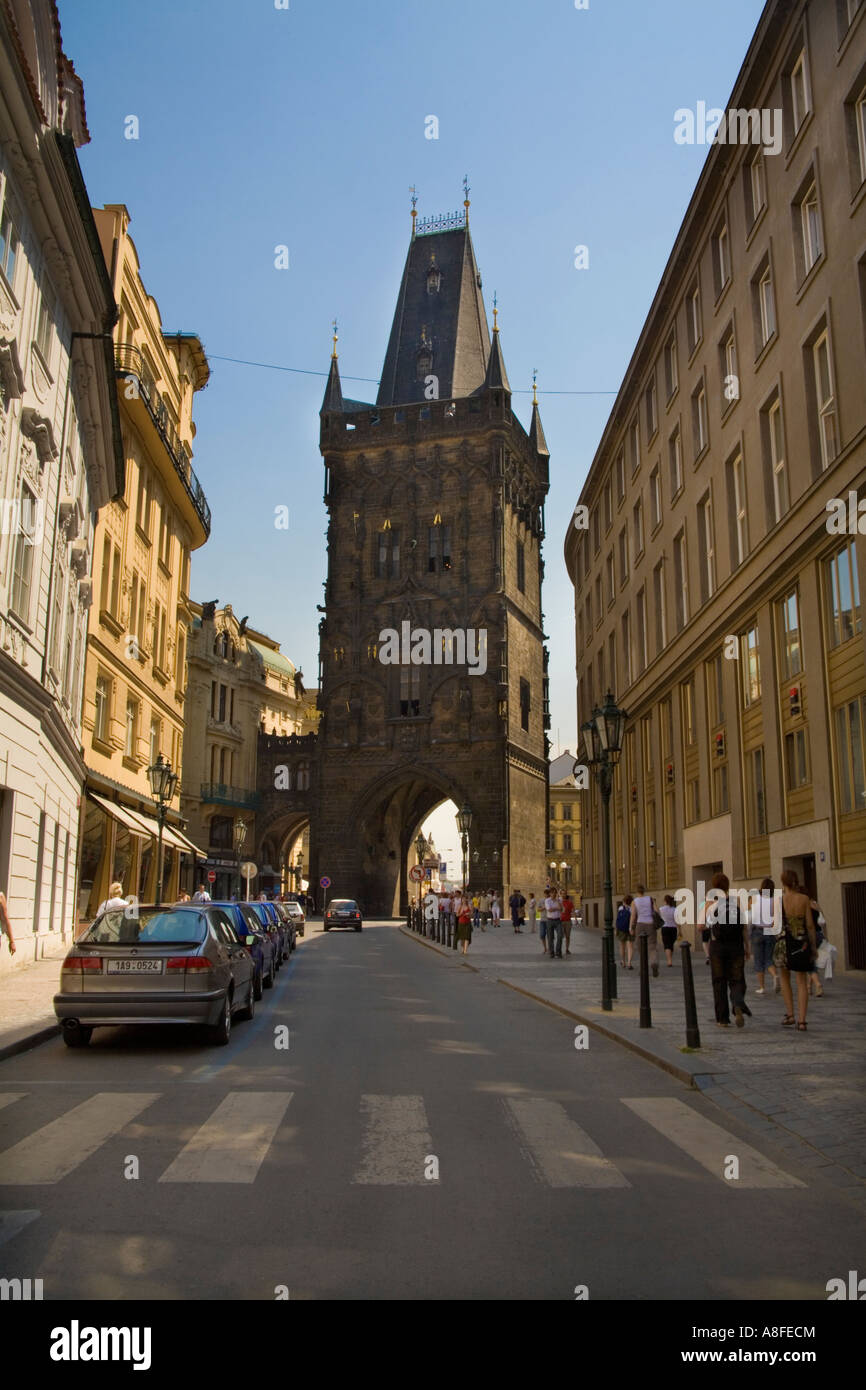 The Powder Tower, Prague, Bohemia, Czech Republic Stock Photo - Alamy