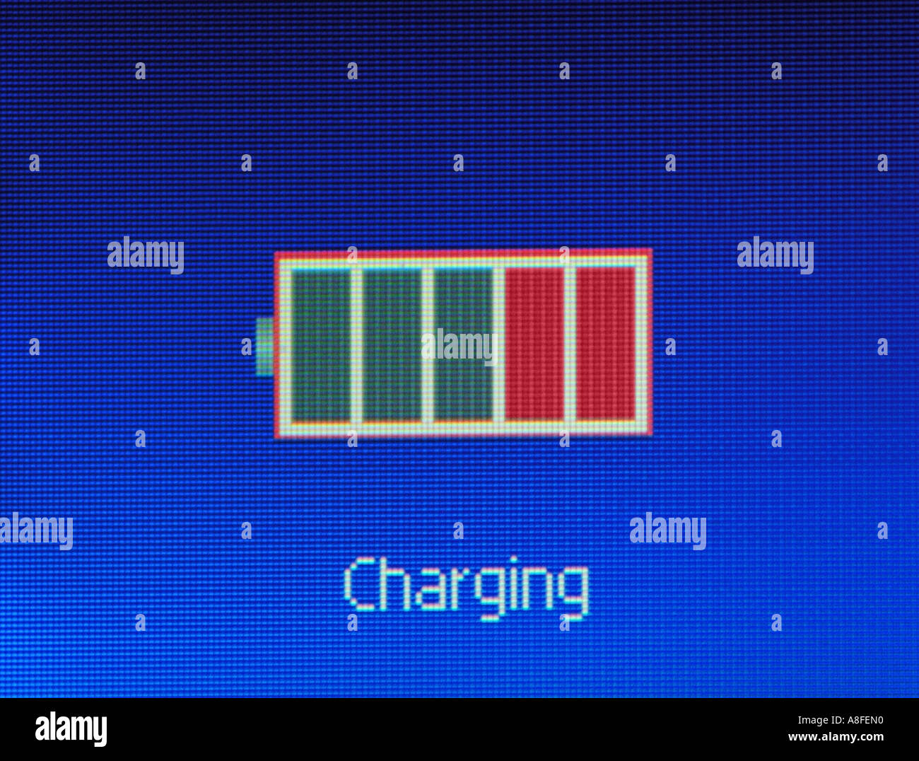 LED Screen Showing Battery Being Charged Stock Photo - Alamy