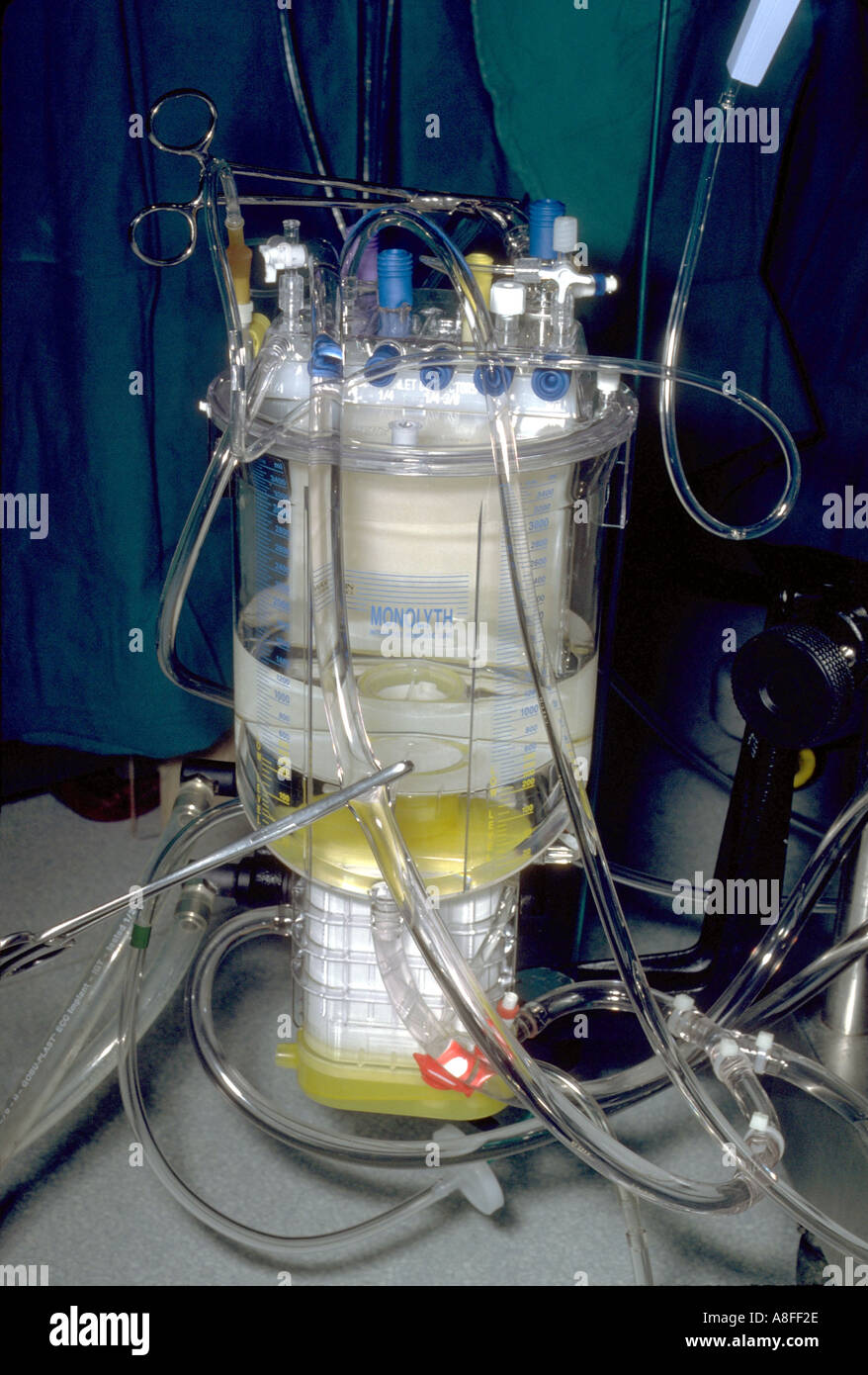Heart bypass procedure oxygenator Stock Photo - Alamy