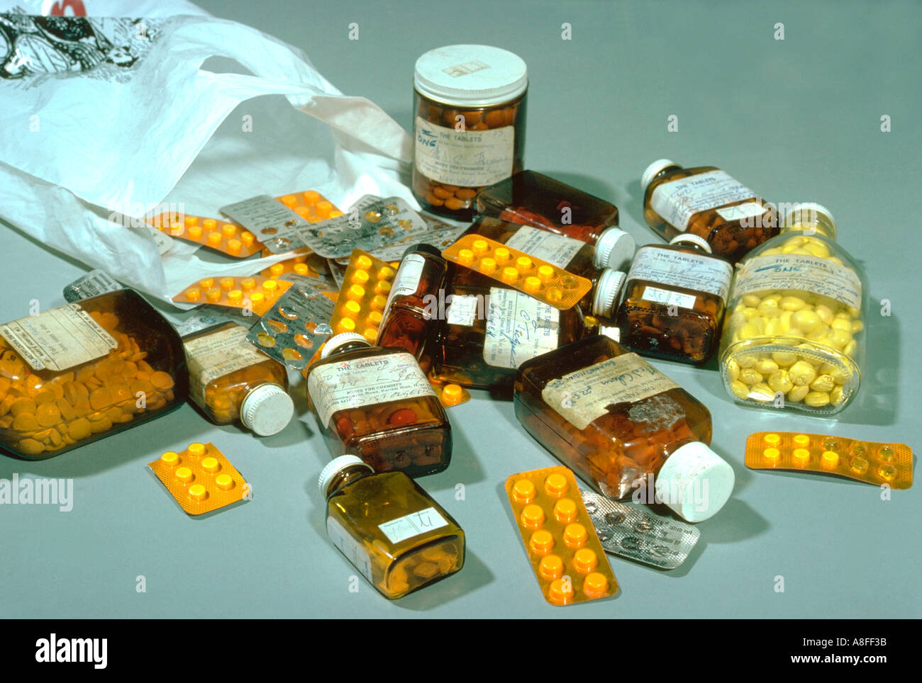 Collection of tablets Stock Photo - Alamy