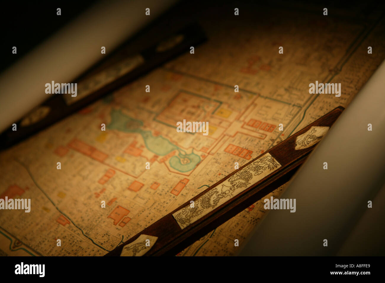 Old chinese map hi-res stock photography and images - Alamy