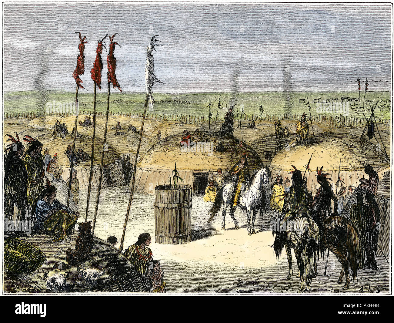 Mandan tribe hi-res stock photography and images - Alamy