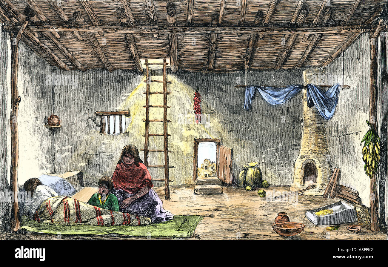 Native American family living quarters in Taos Pueblo New Mexico 1800s ... Native American family living quarters in Taos Pueblo New Mexico 1800s ...