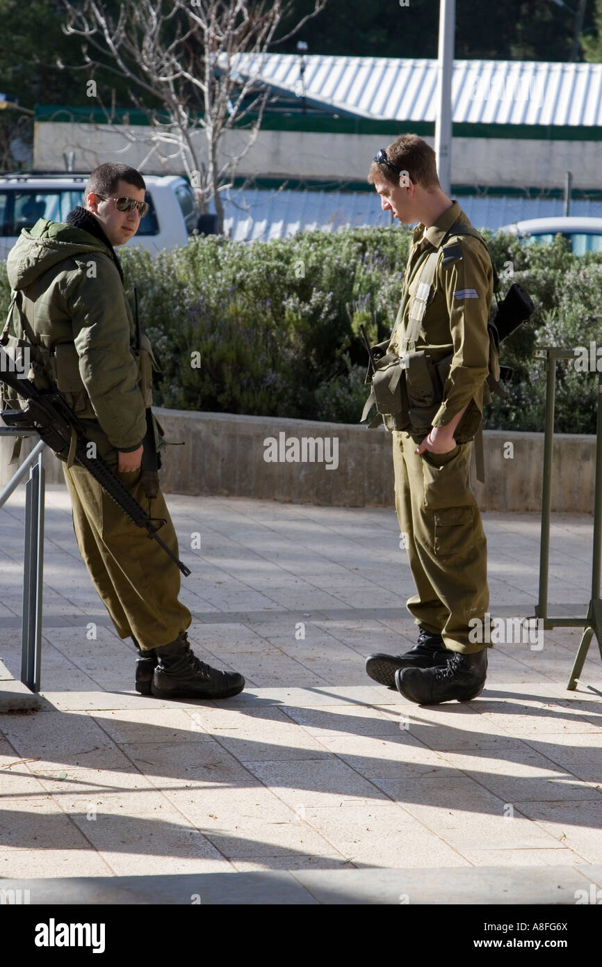 Stock Photo of Two Israeli Soldiers Stock Photo - Alamy