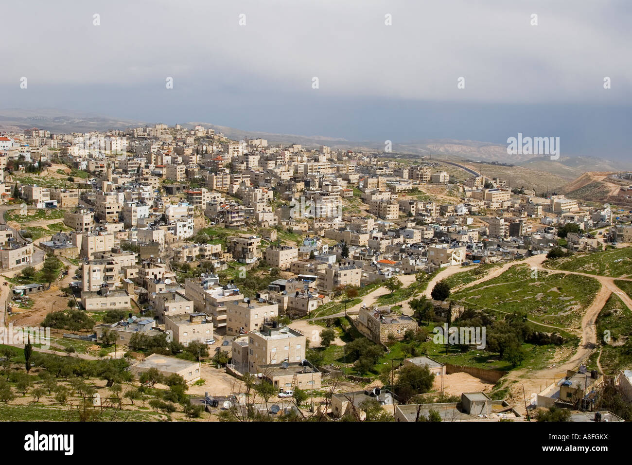 Stock Photo of the Village of Issawiya in East Jerusalem Stock Photo ...