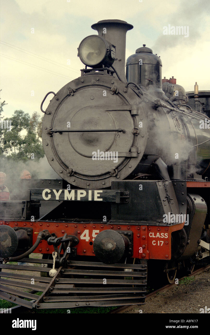 AN OLD STEAM TRAIN IN AUSTRALIA BAPN 360 Stock Photo - Alamy