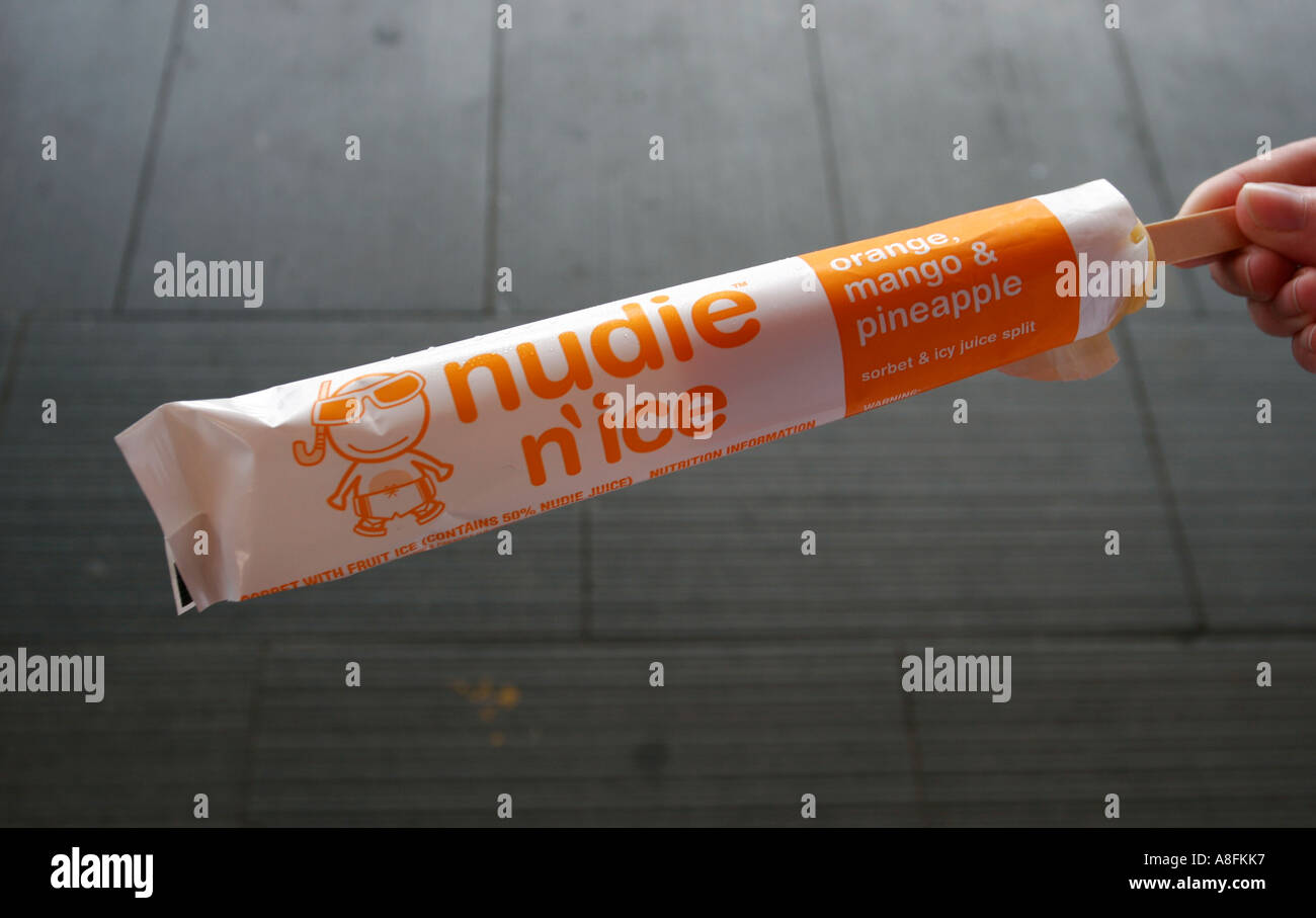 Nudie n'ice ice iced lolly Sydney Australia Stock Photo - Alamy