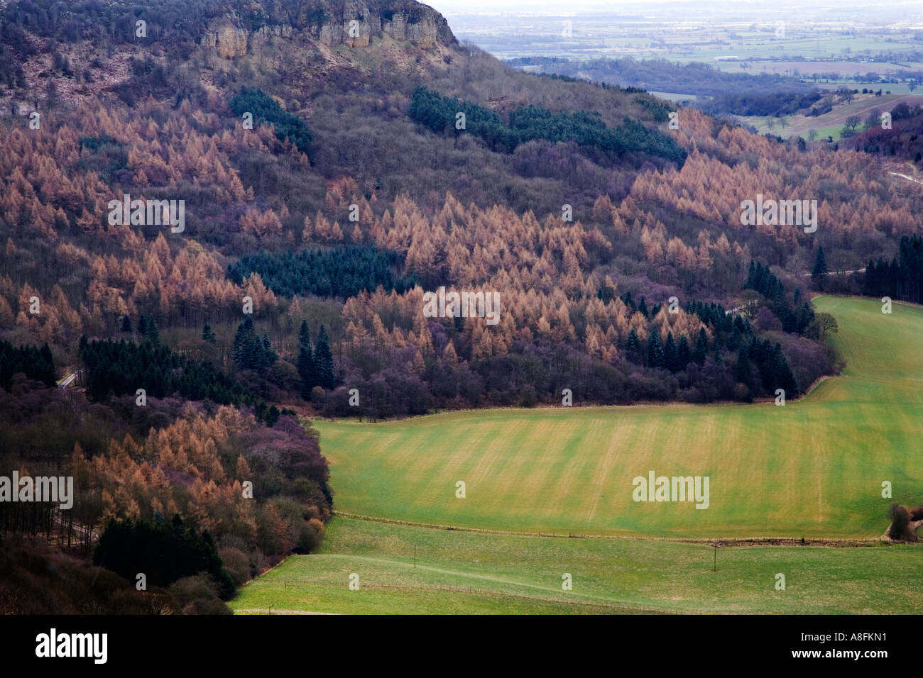 Sutton Bank in Winter North Yorkshire England Stock Photo - Alamy
