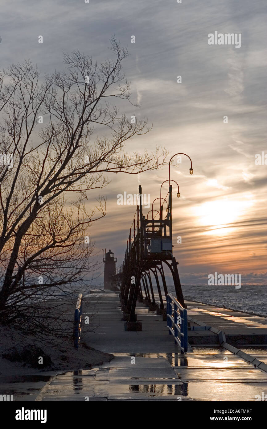South Haven Michigan Lighthouse Stock Photo - Alamy