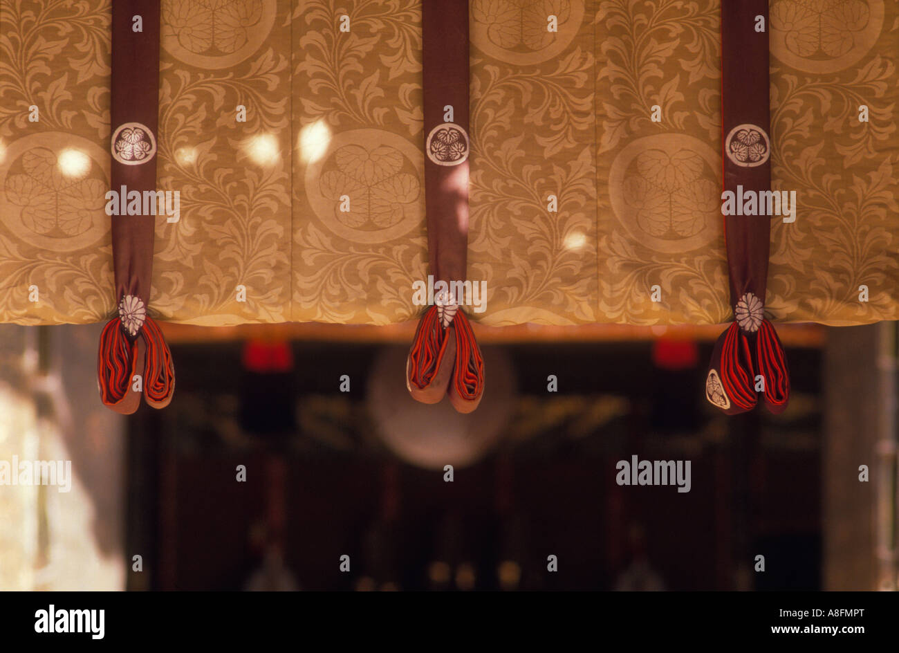 Japanese temple curtain hi-res stock photography and images - Alamy