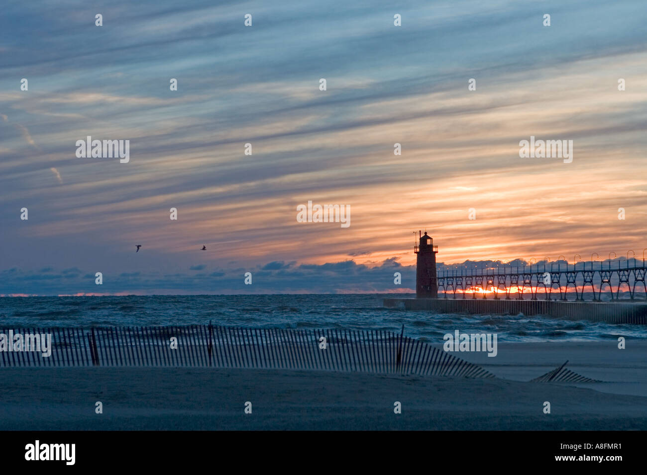 South Haven Michigan Lighthouse Stock Photo - Alamy