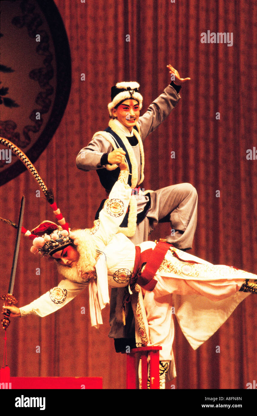 Peking opera performance acrobatic beijing Peking china Stock Photo - Alamy
