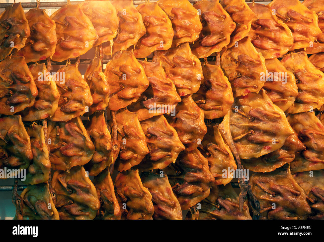 Dried pressed duck displayed for sell in hong kong china Stock Photo ...