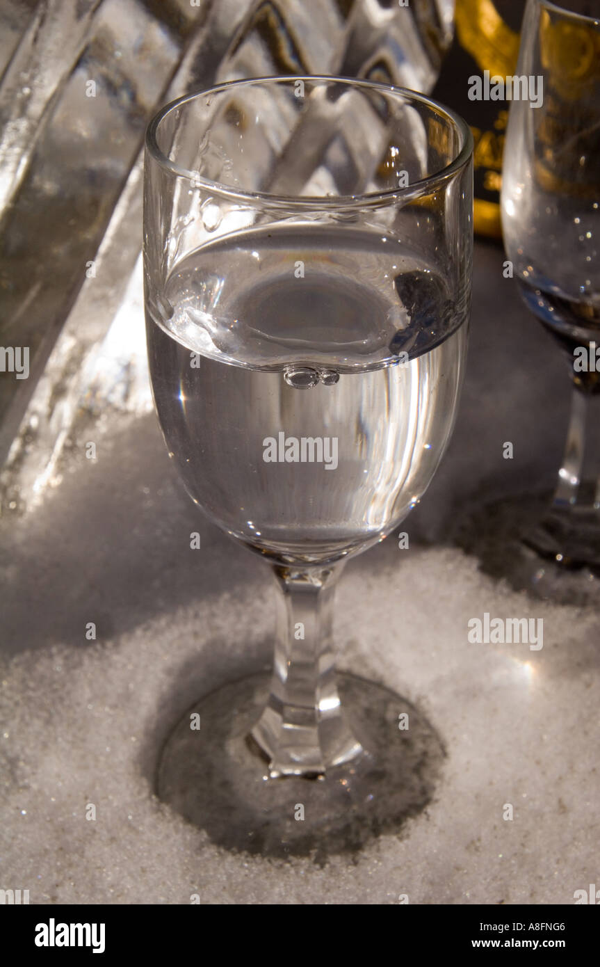 Vodka russia in ice glass hi-res stock photography and images - Alamy