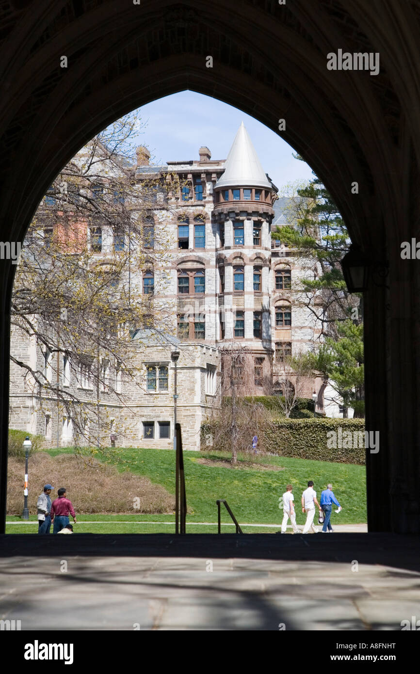 Witherspoon Hall through the Arched Hallway on Princeton University ...