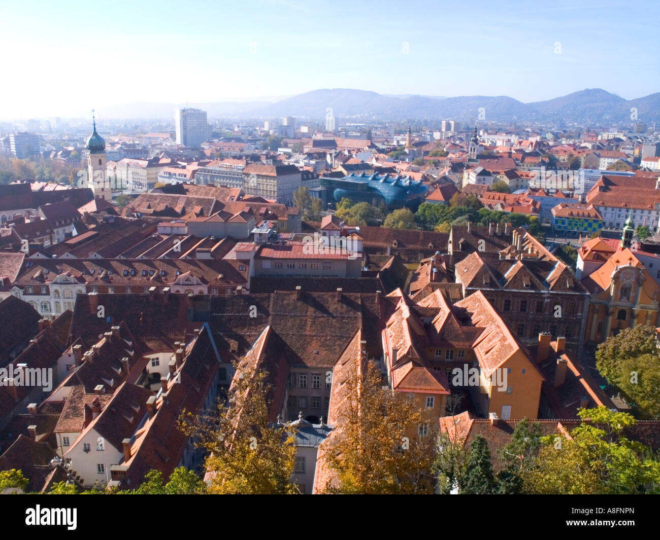 Graz skyline old town Styria Austria europe architect architecture ...