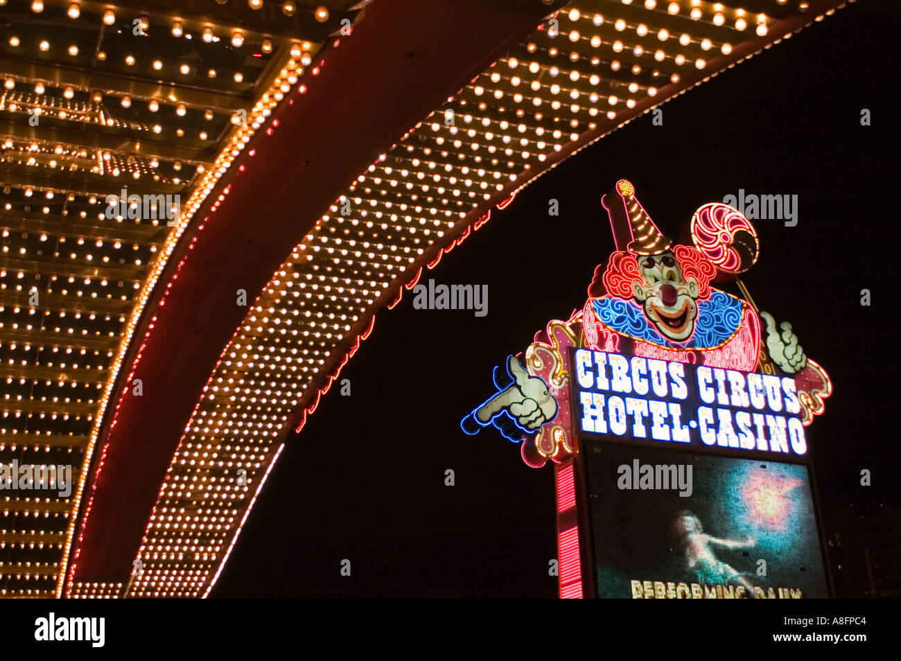 Circus circus neon clown sign hi-res stock photography and images - Alamy