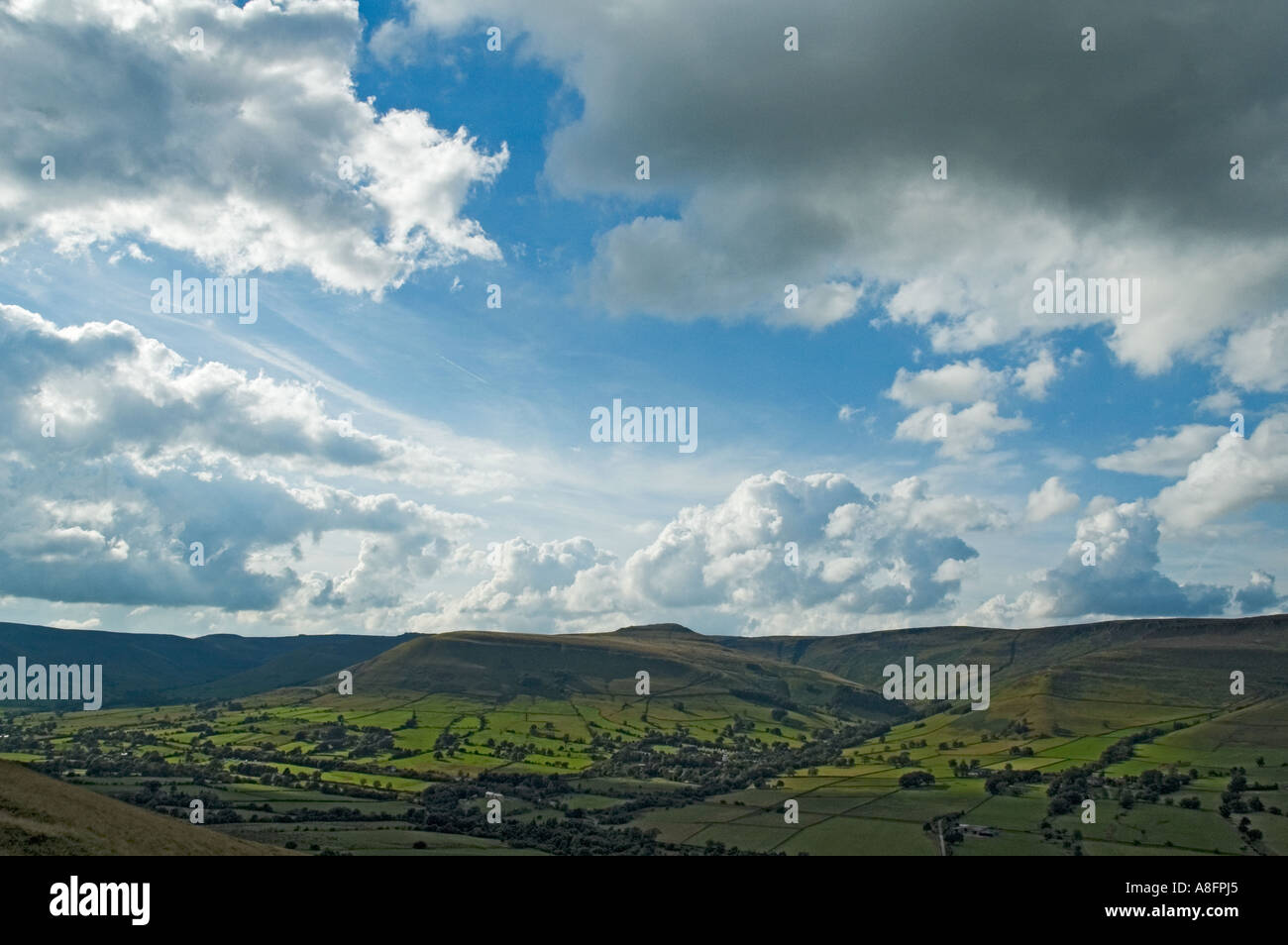 Edale, in the Peak District National Park, Derbyshire, England, UK ...
