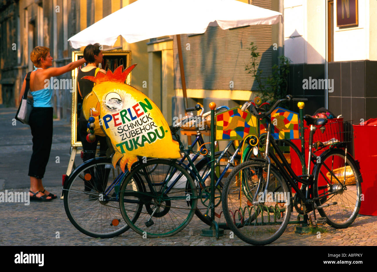 Pearl and jewellery shop in urban Berlin germany Stock Photo - Alamy