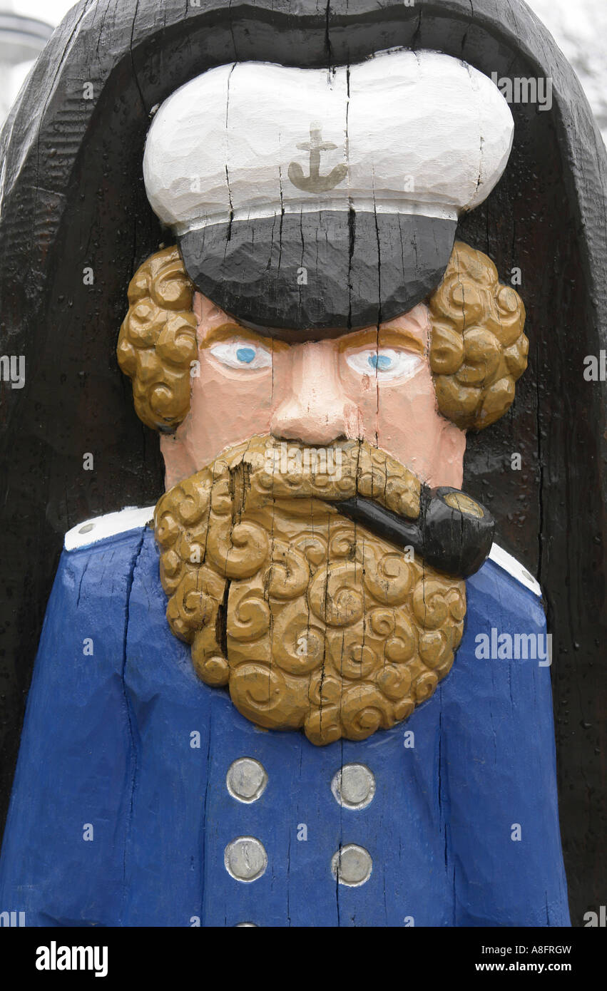 Captain Garden figure in central Hamburg Germany Stock Photo - Alamy
