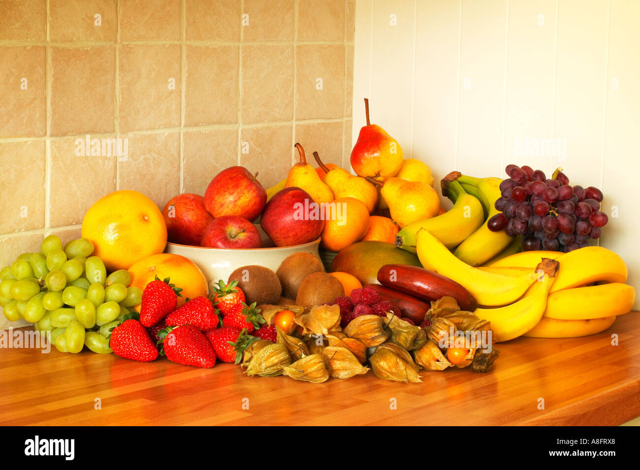 large selection of fresh fruit Stock Photo - Alamy