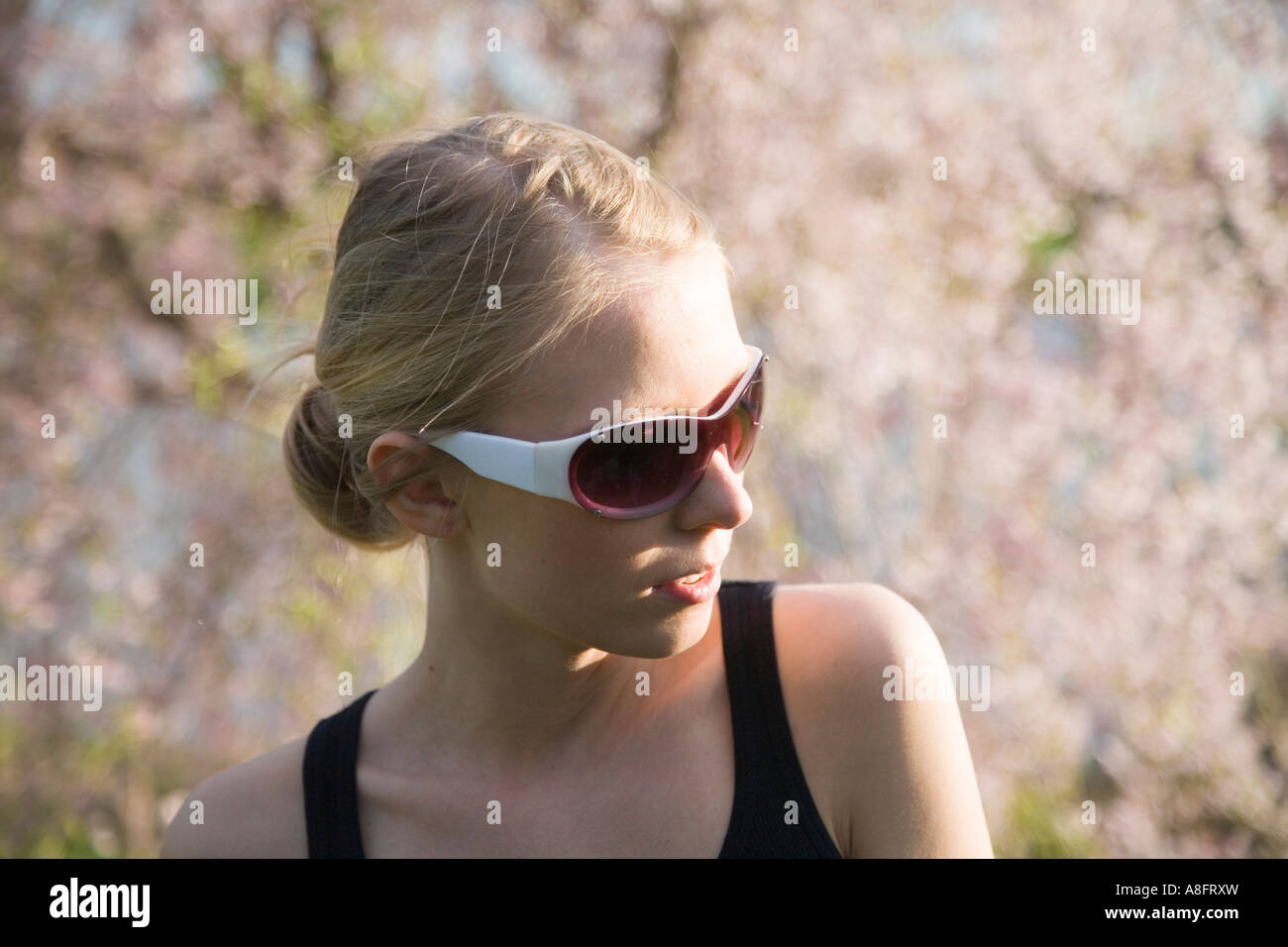 Beautiful Girl Being Cool Stock Photo - Alamy