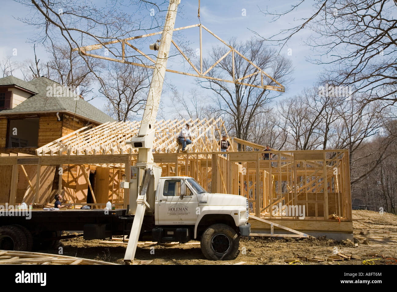 Building a House Stock Photo - Alamy