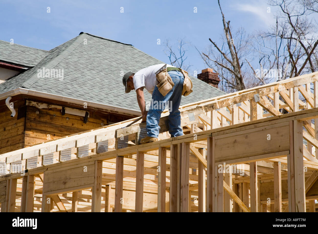 Building a House Stock Photo - Alamy