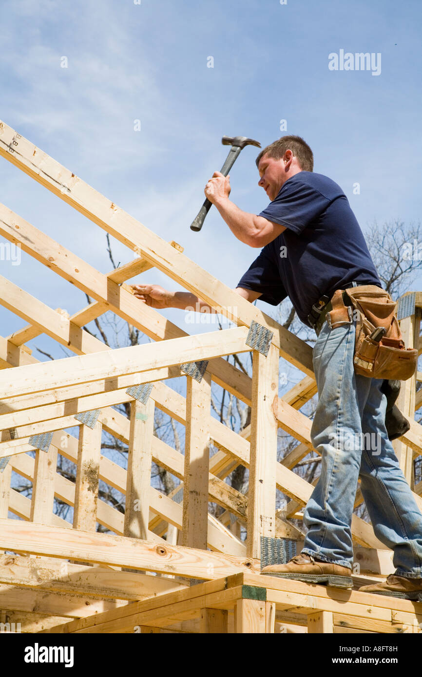 Building a House Stock Photo - Alamy
