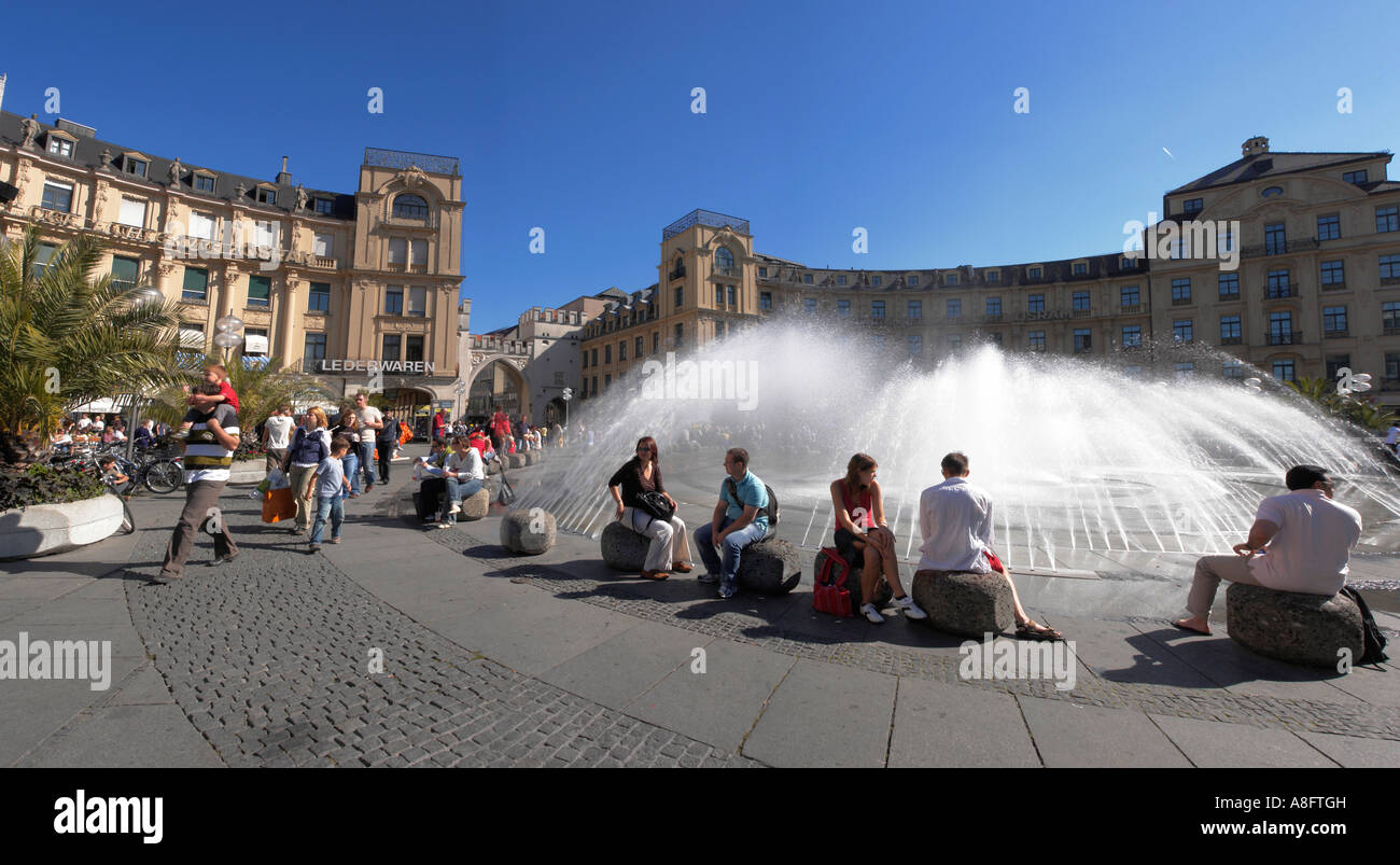 Fountain at Karlsplatz stachus Munich Bavaria Germany Stock Photo - Alamy