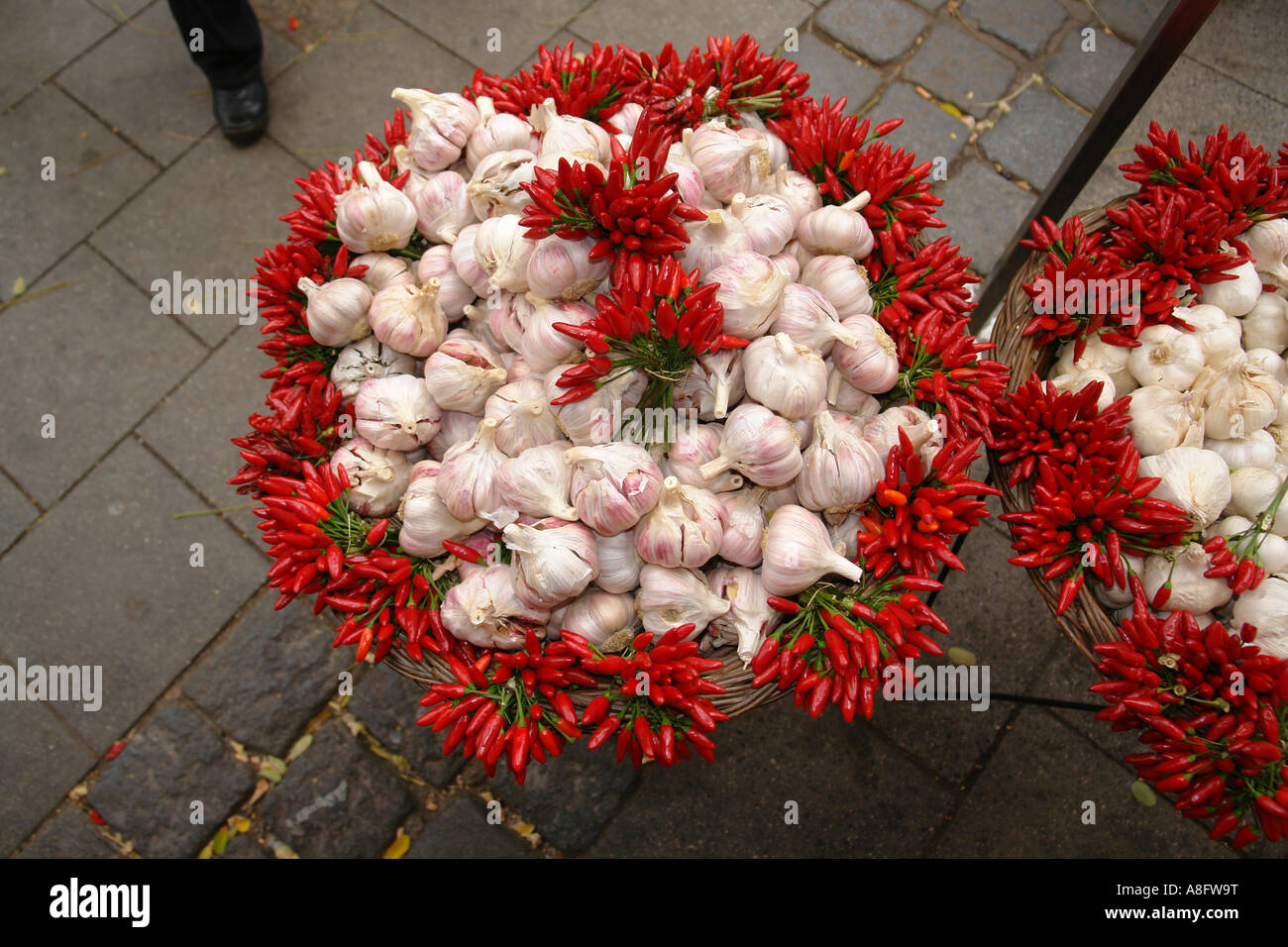 Garlic and chilli Stock Photo - Alamy