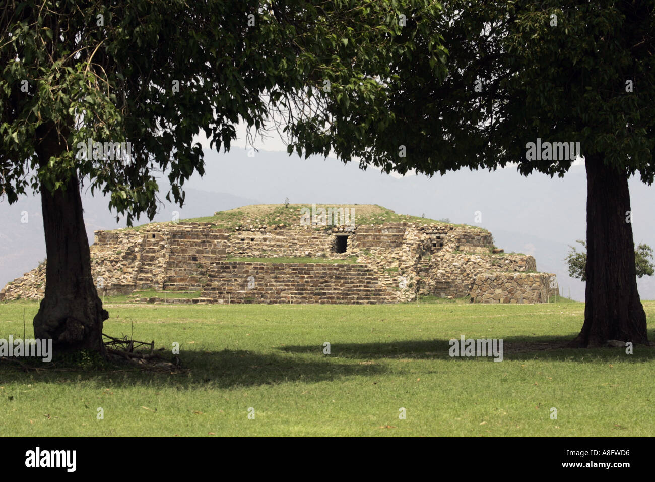 Pyramid built by the Zapotec at Monte Alban archeologic site near ...