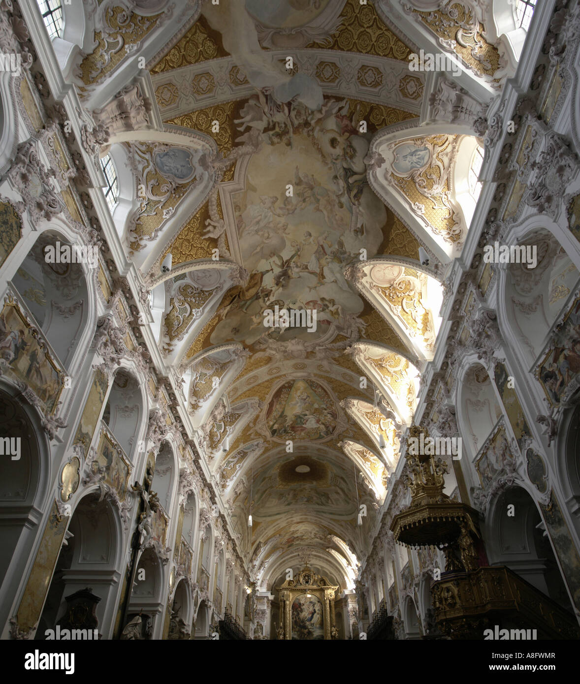 Interior of Cathedral Domberg Freising Bavaria Germany Stock Photo - Alamy