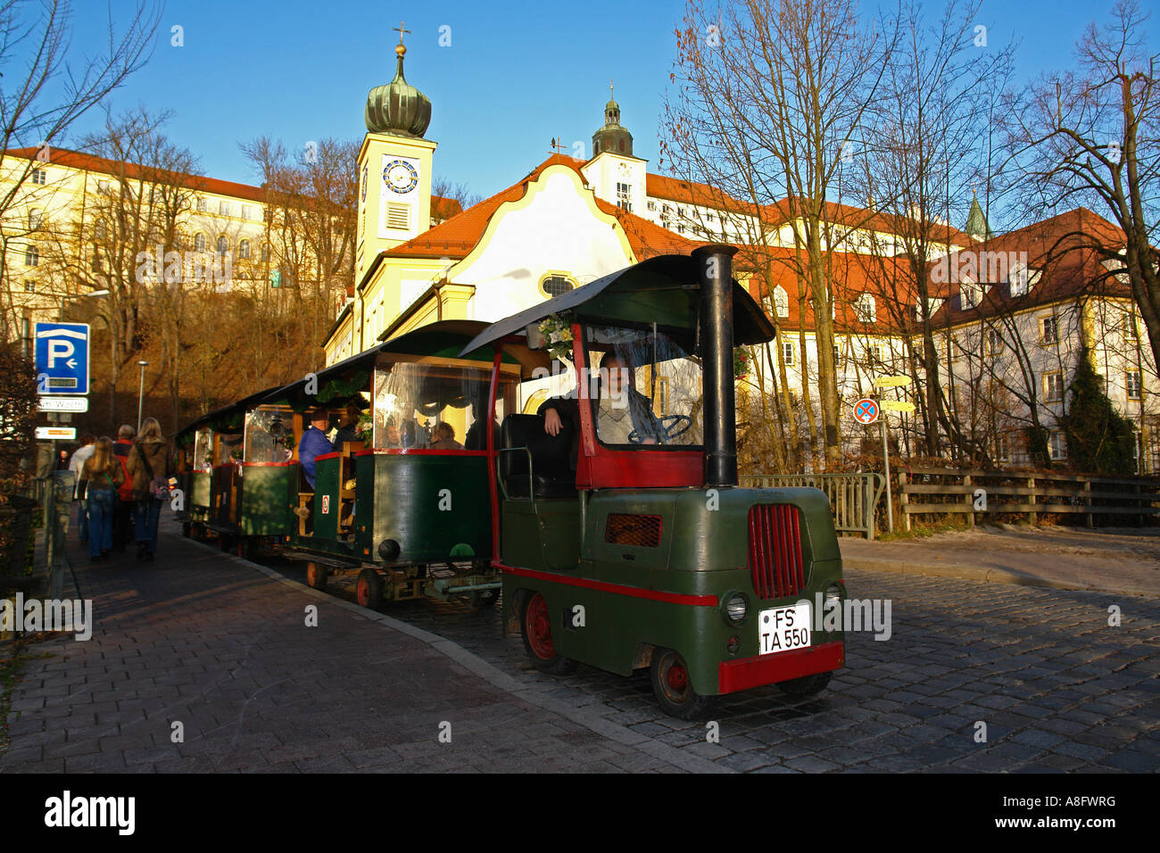 Nostalgic train in Freising Bavaria Germany Stock Photo - Alamy