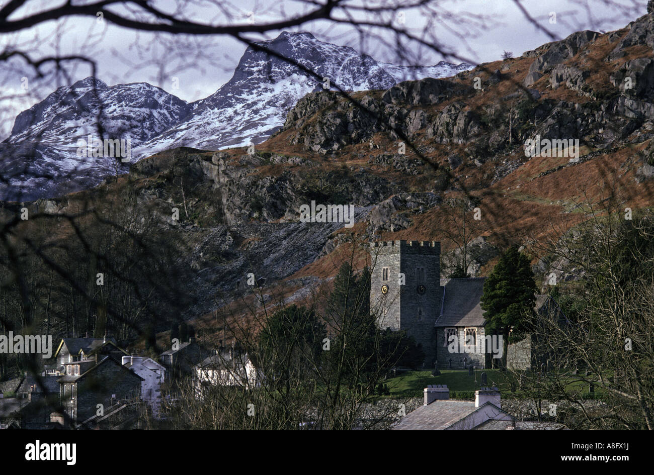 Holy Trinity Church, Chapel Stile. Lake District National Park, Cumbria ...