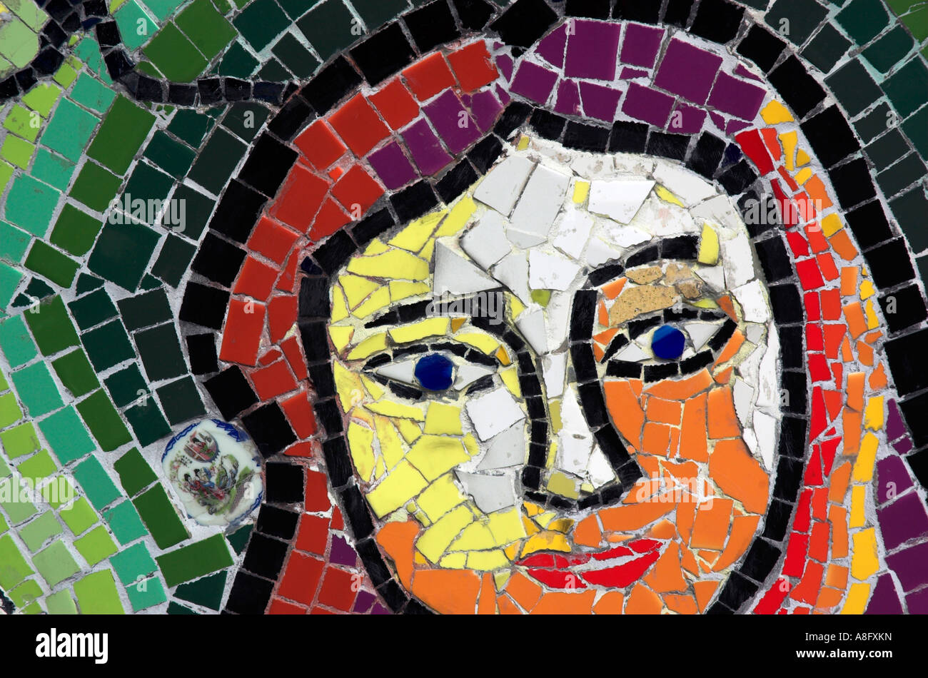 Female face mosaic hi-res stock photography and images - Alamy