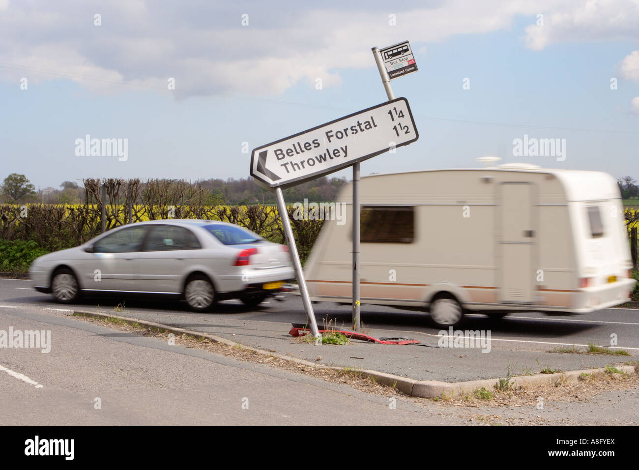 car and caravan Stock Photo - Alamy