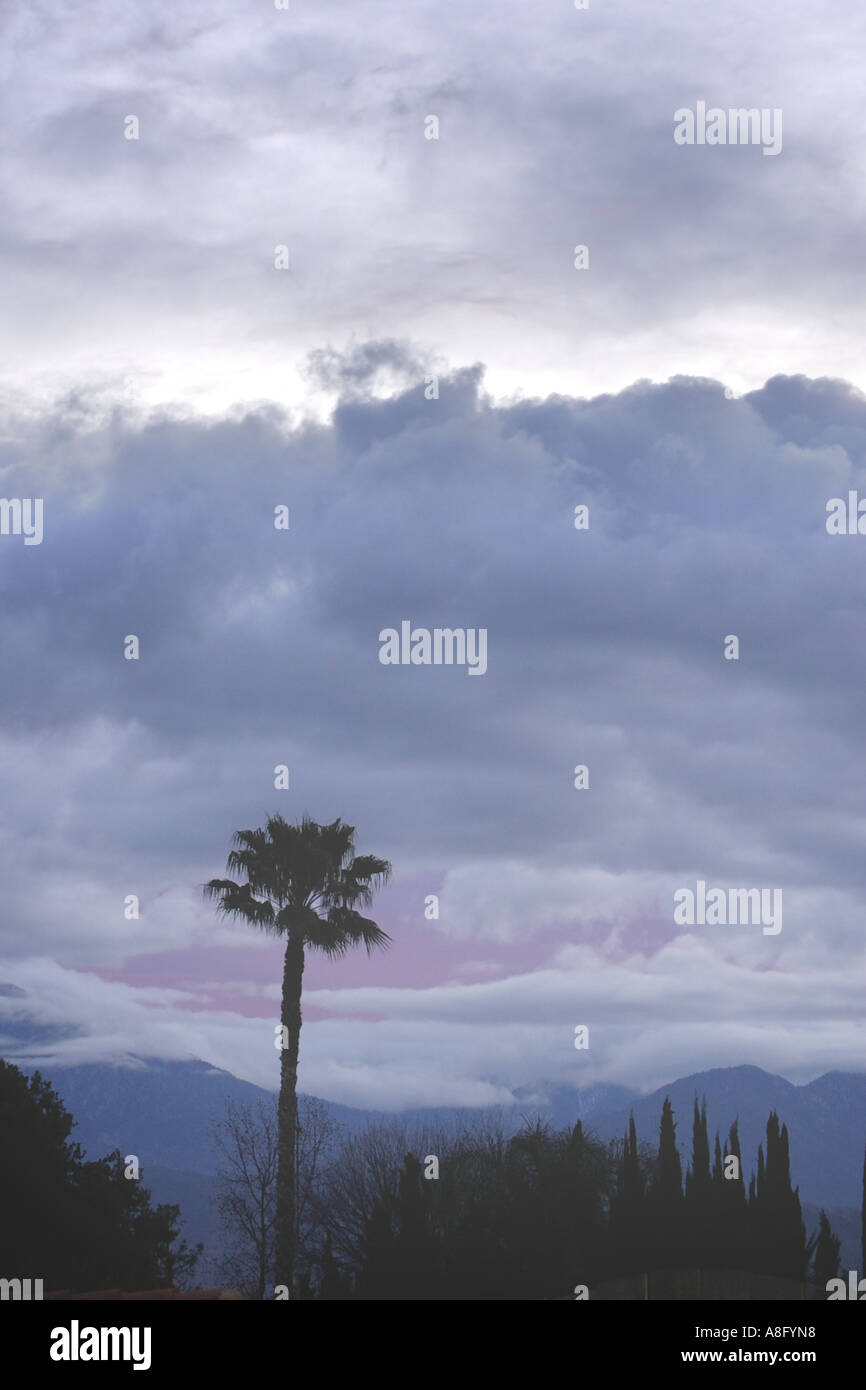 Layered Clouds on a desert morning Stock Photo - Alamy