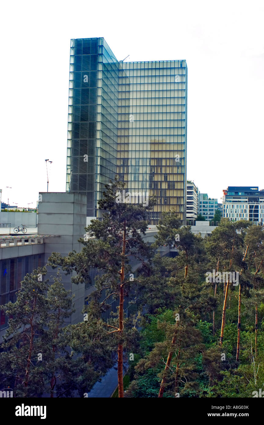 Paris France, Public Library Building Exterior "Bibliotheque Frederic ...