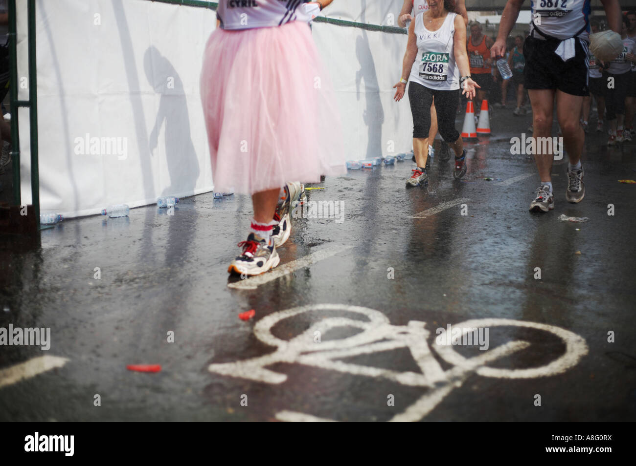 London Marathon runner in fairy outfit 2007 Stock Photo - Alamy