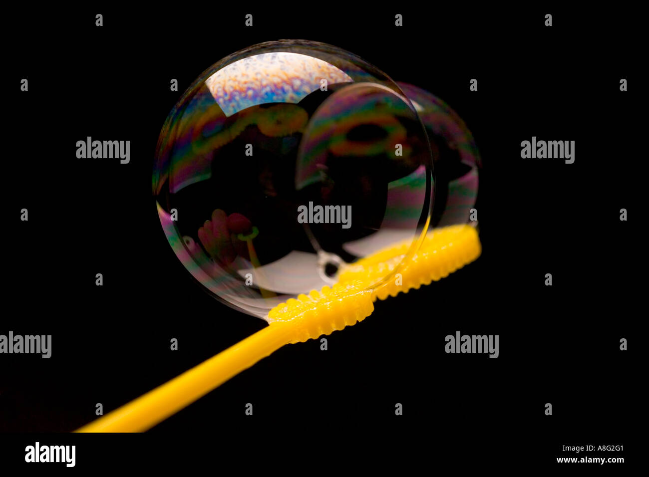 Blowing bubble ring hi-res stock photography and images - Alamy