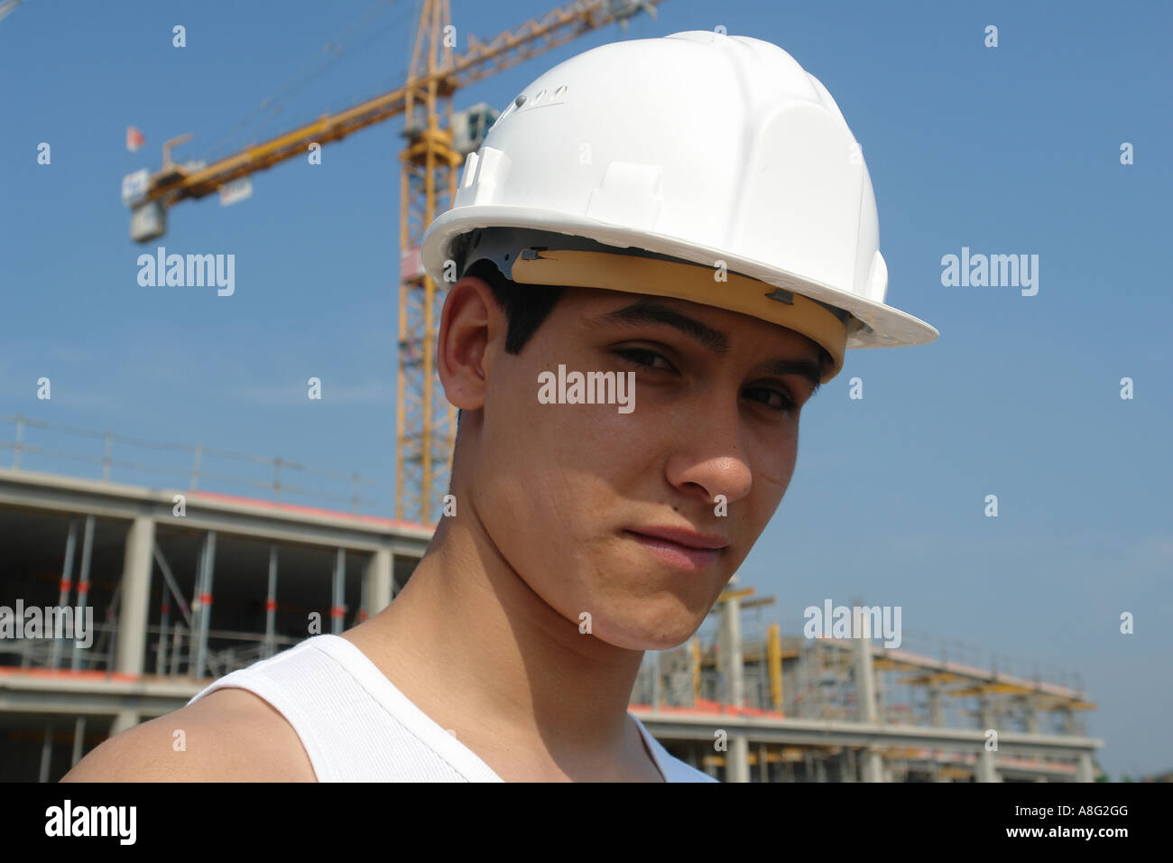 Young man at work Stock Photo - Alamy