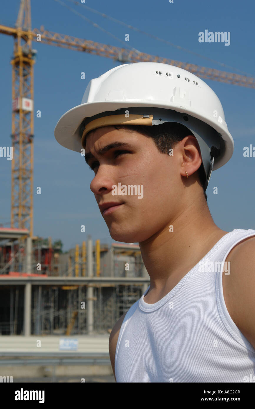 Young man at work Stock Photo - Alamy