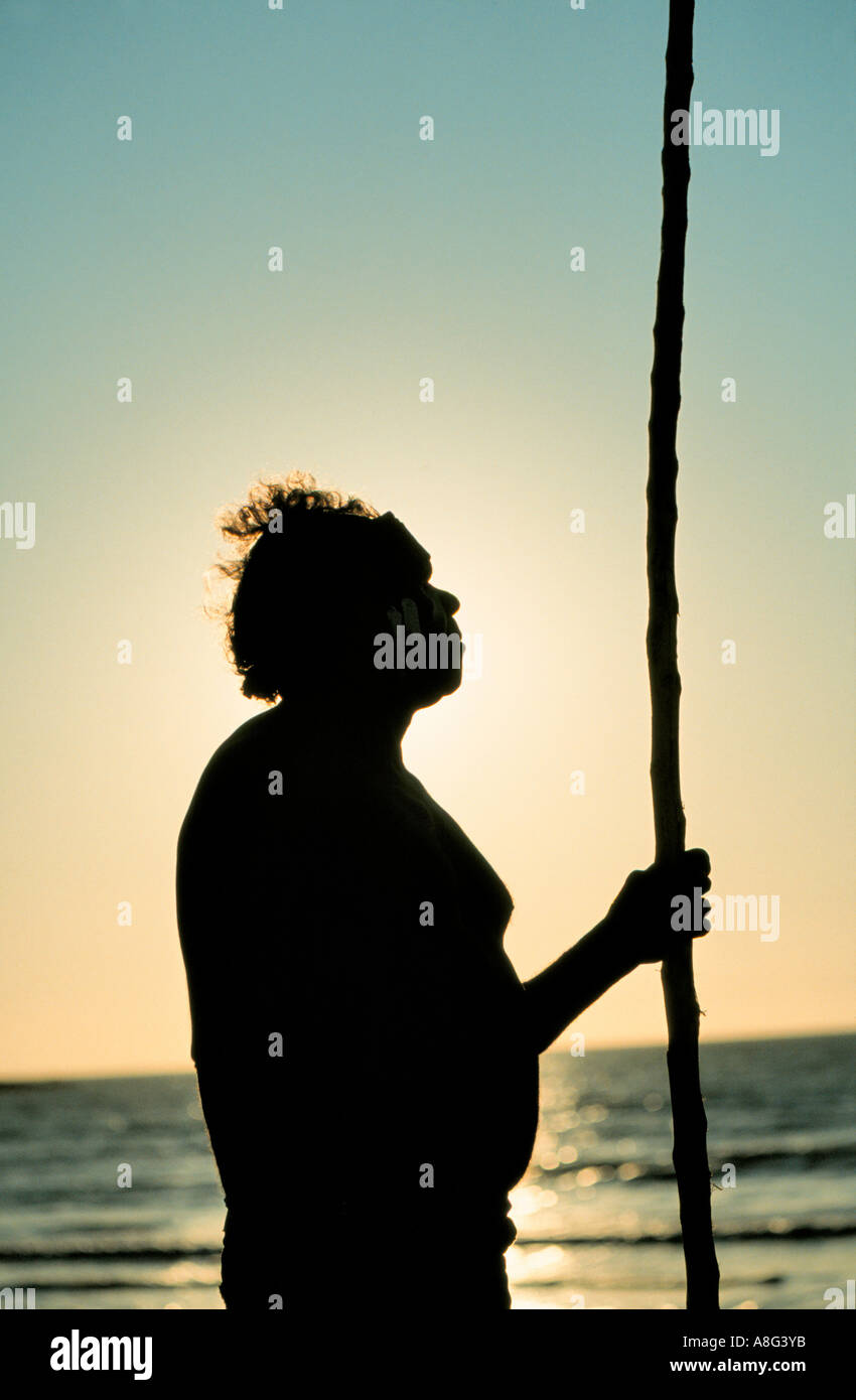 Australia aboriginal people silhouette hi-res stock photography and ...